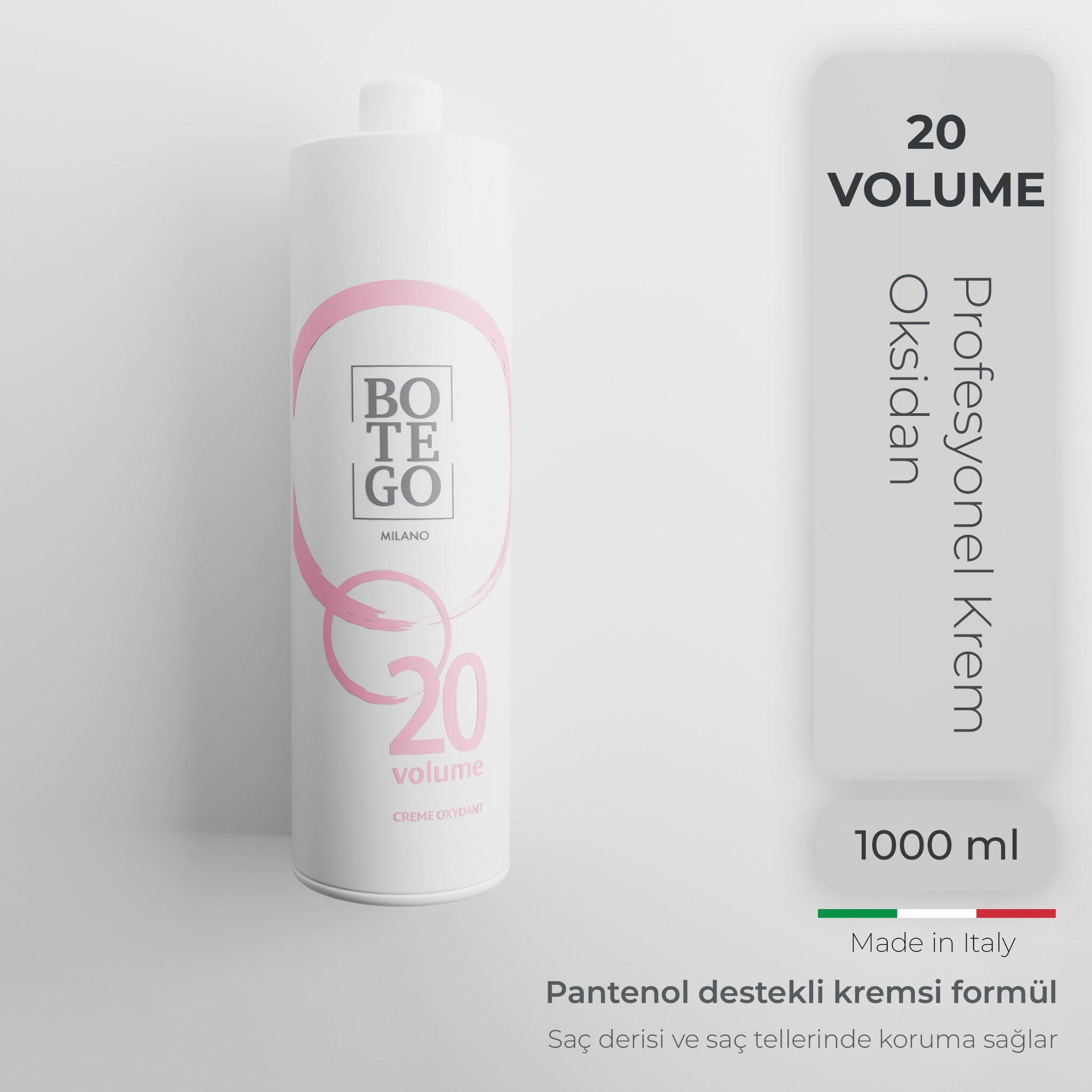 Profesyonel Krem Oksidan 6% | 20 Volume 1000 ml – Botego Milano